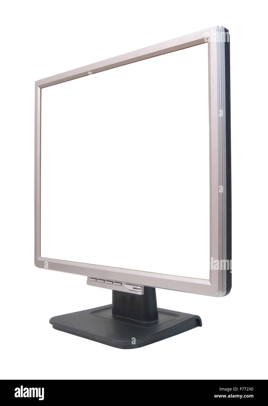 Computer LCD monitor. Isolated on white background with clipping path ...