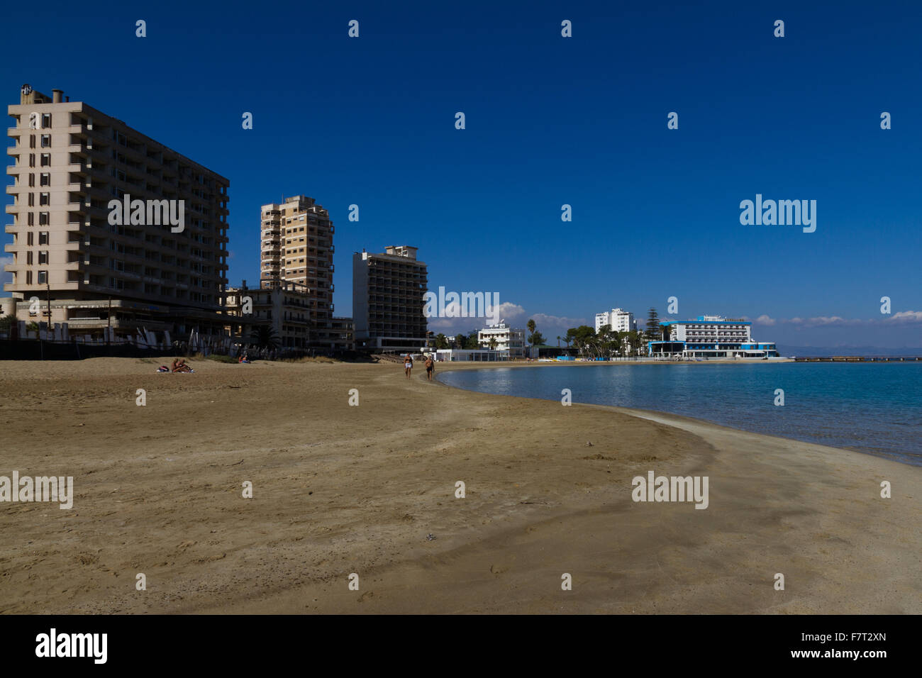 Salamis beach, Famagusta, Turkish Republic of Northern Cyprus, with ...