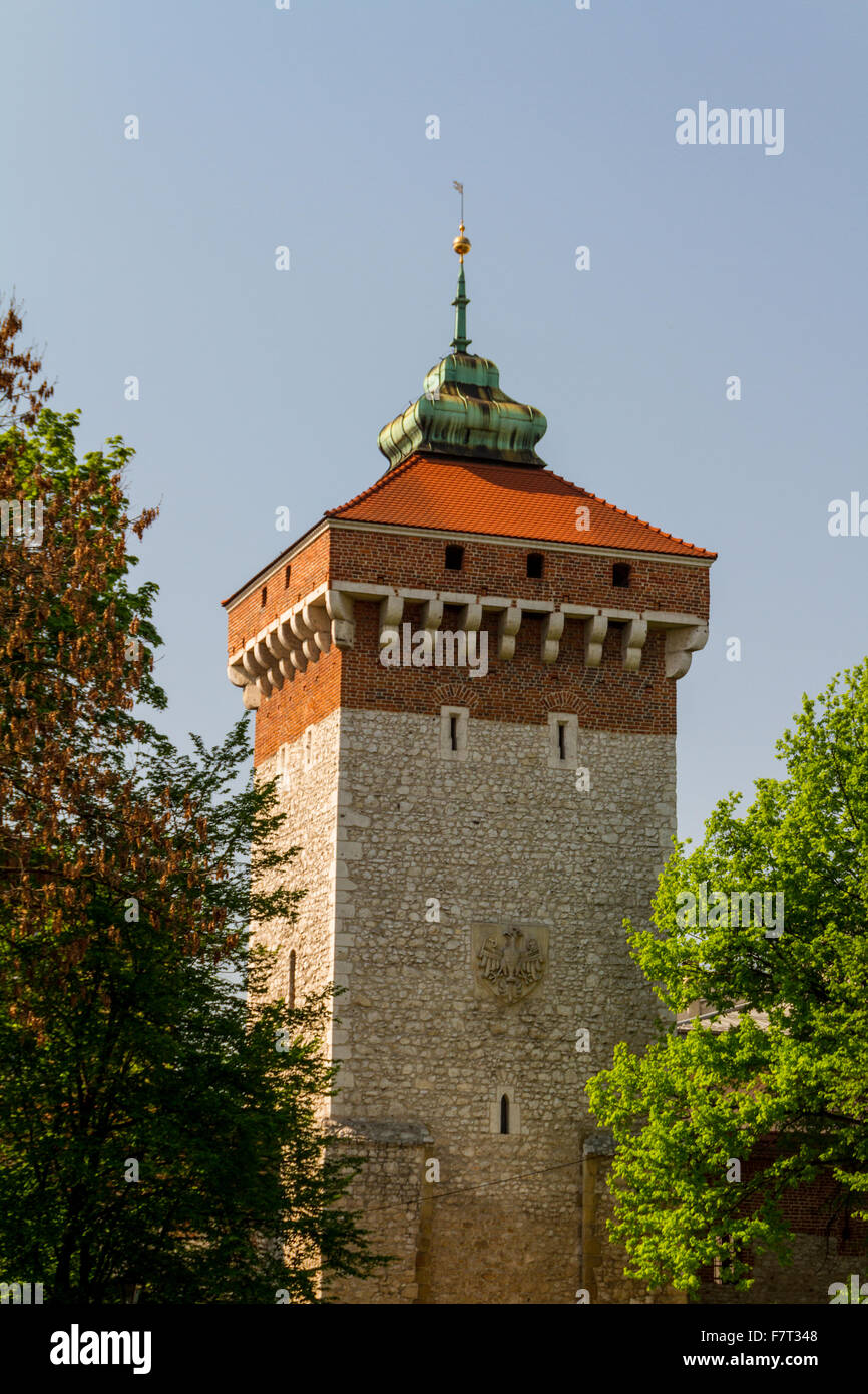 Florianska gate in Krakow Stock Photo - Alamy