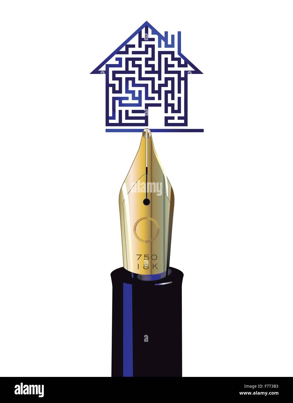 Apartment residential house home Stock Vector Images - Alamy