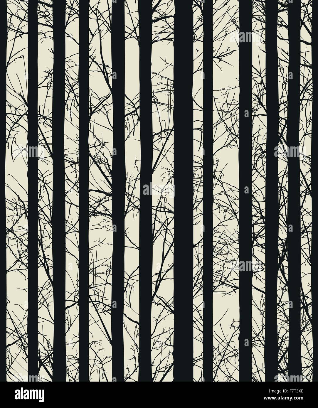 Seamless texture with trees Stock Vector Image & Art - Alamy