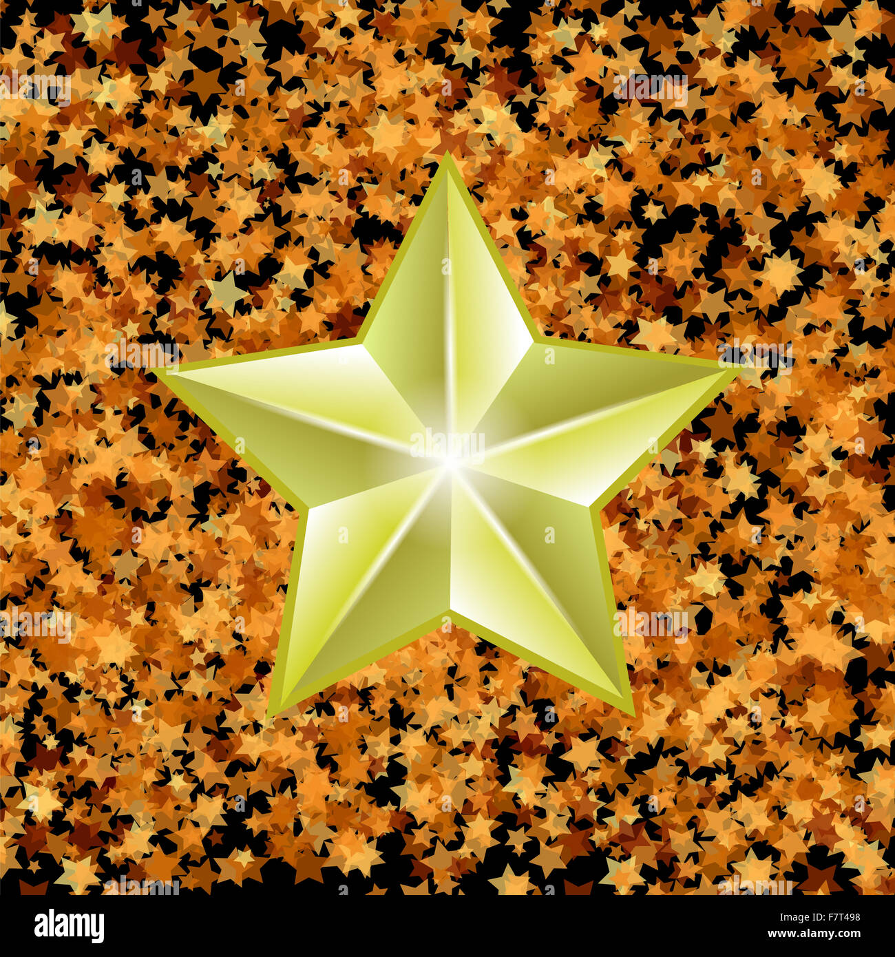 Gold Metal Star Stock Photo - Alamy
