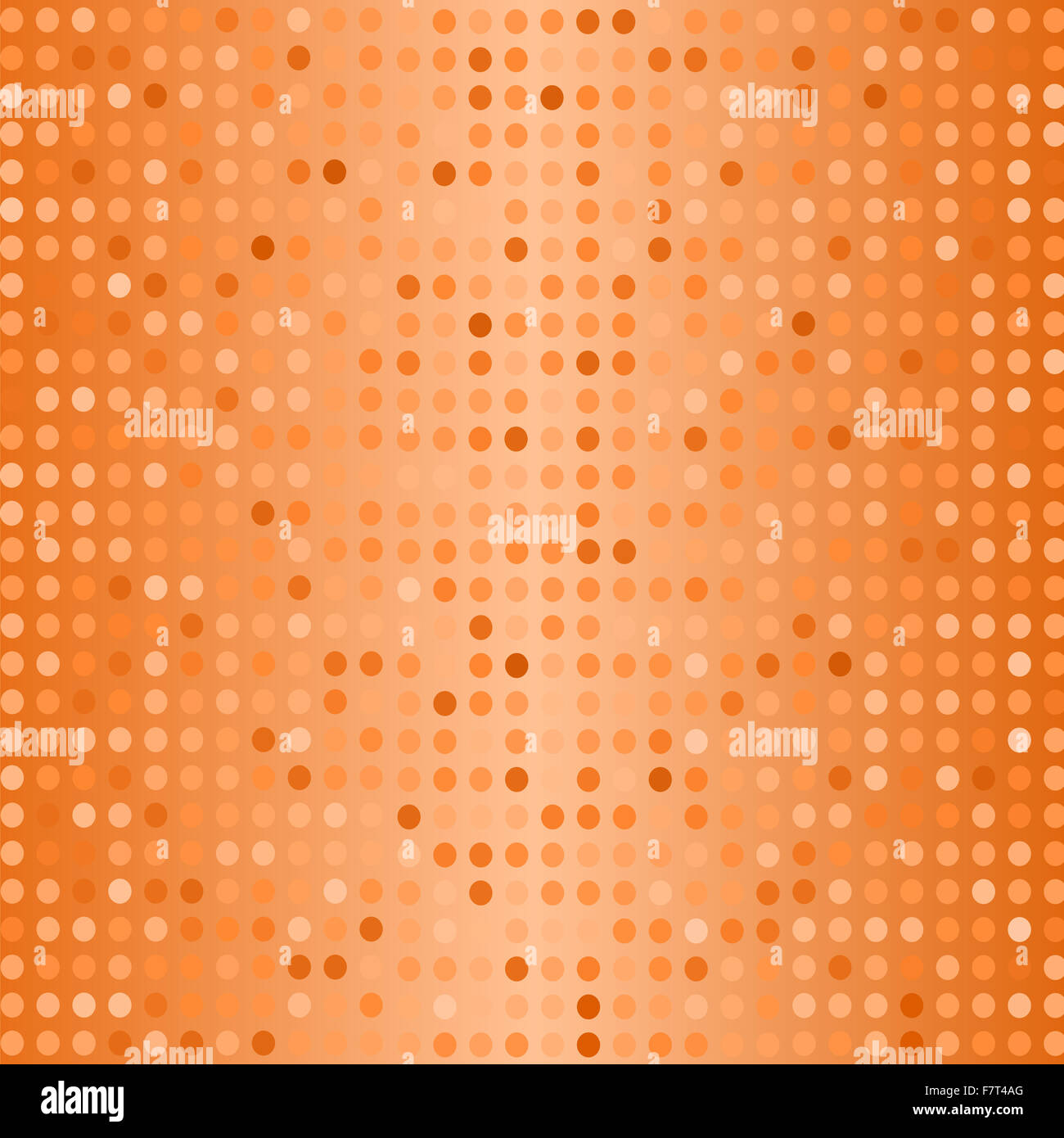 Halftone Pattern. Dots on Orange Background Stock Photo - Alamy