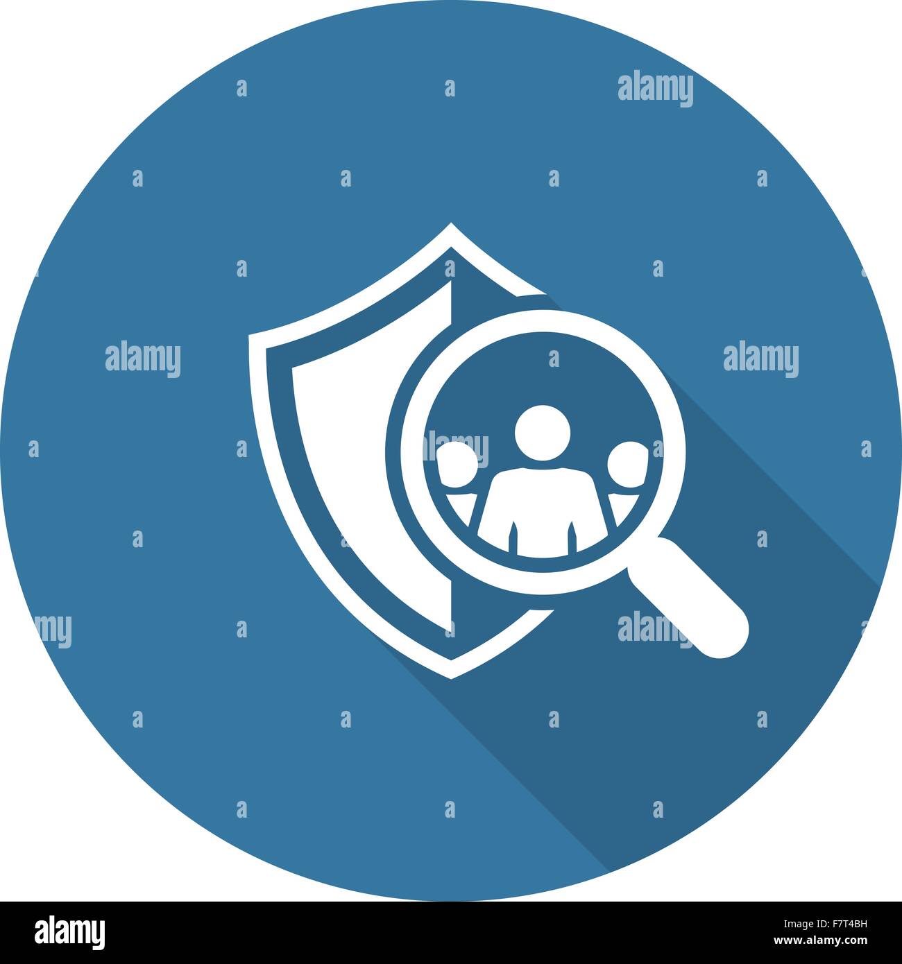 Safety checking icon flat hi-res stock photography and images - Alamy