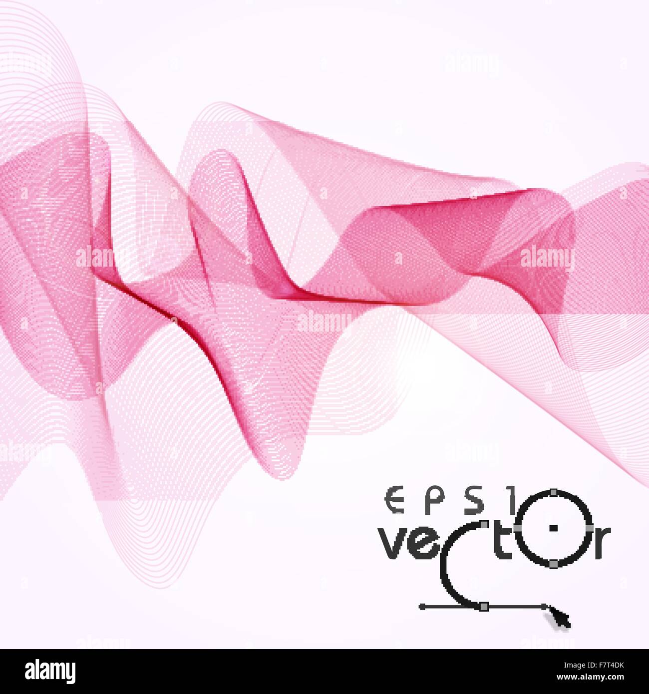 Pink light waves Stock Vector Images - Alamy