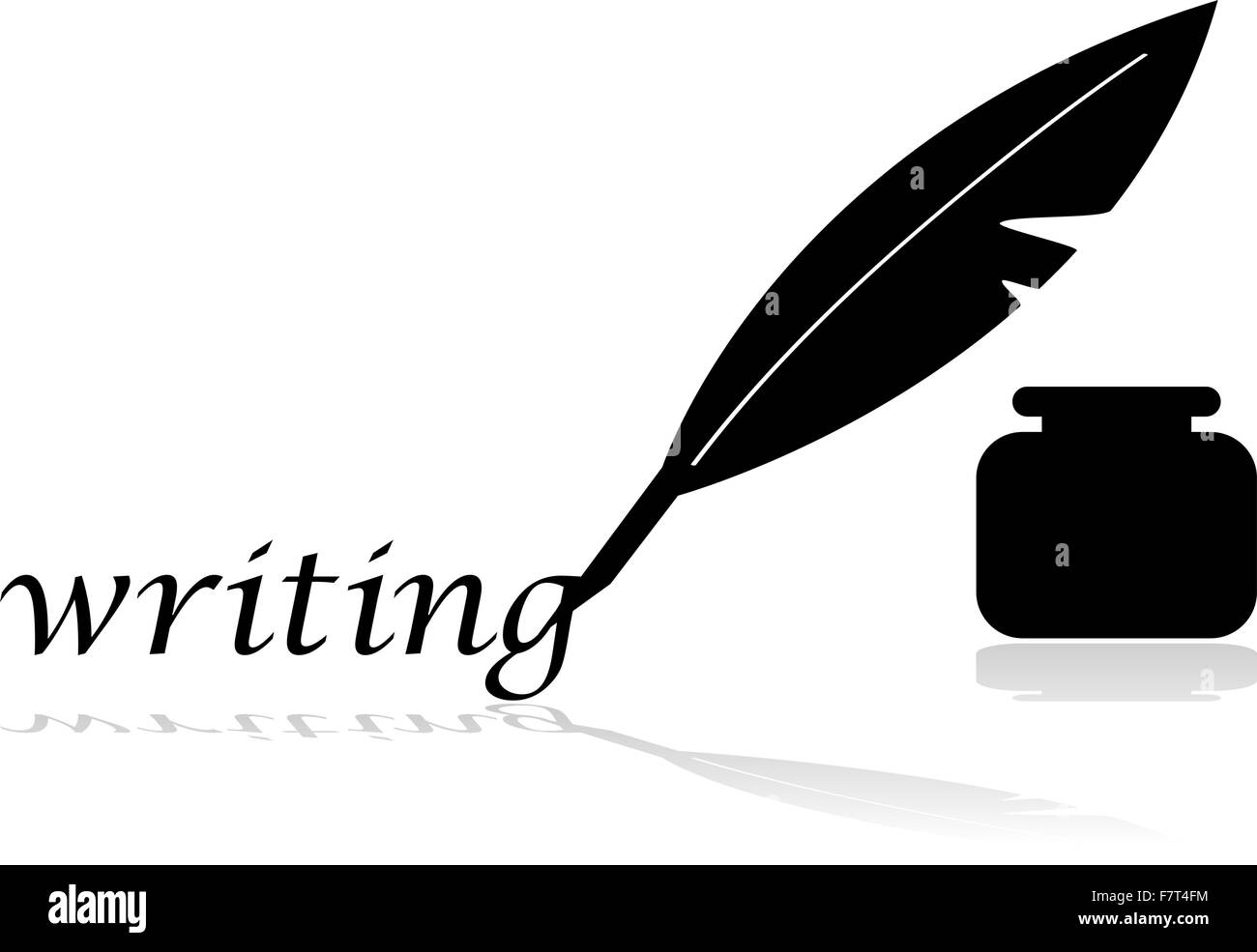 Pen and ink pot Black and White Stock Photos & Images - Alamy