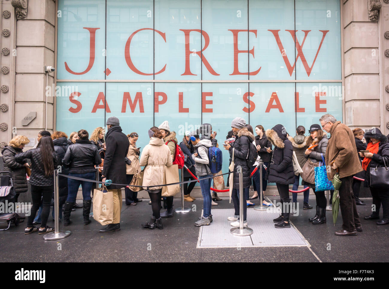 Fashion and budget conscious shoppers flock to the J. Crew sample sale ...