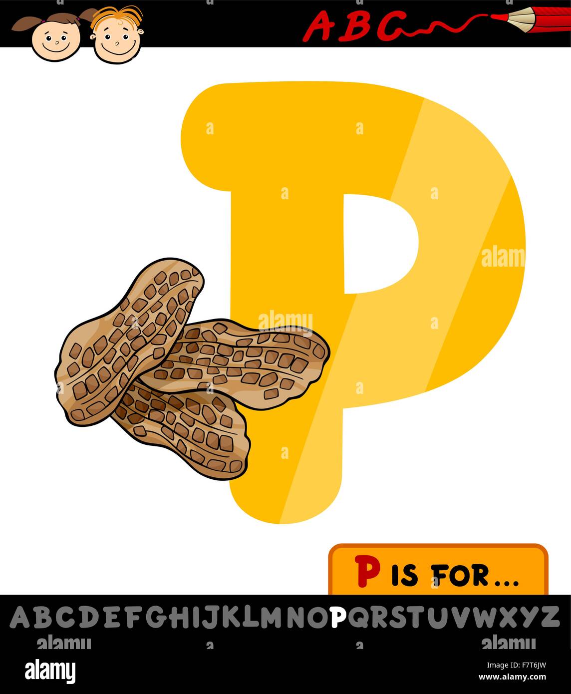 letter p with peanuts cartoon illustration Stock Vector Image & Art - Alamy