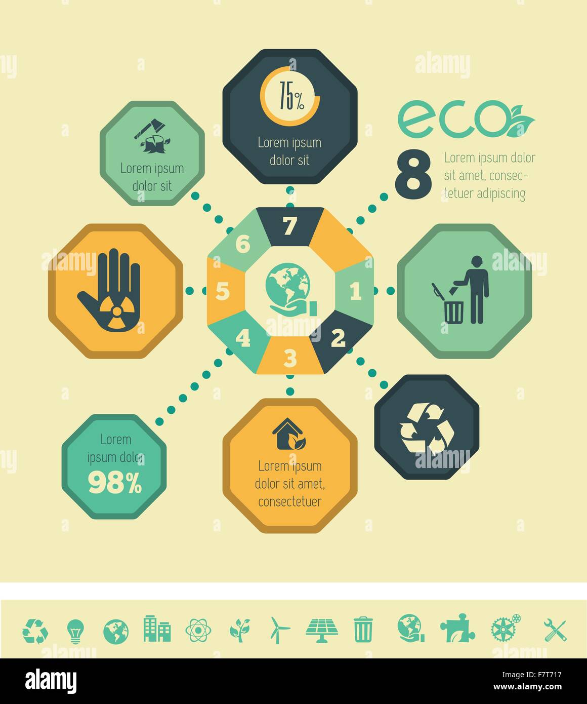 Ecology Infographic Template Stock Vector Image & Art - Alamy