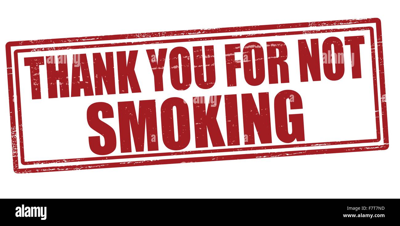 Thank you for not smoking Stock Vector Image & Art - Alamy