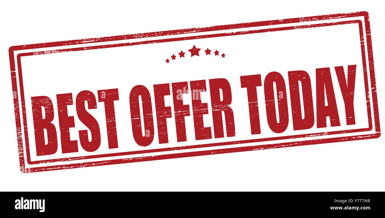 Best offer today Stock Vector Image & Art - Alamy