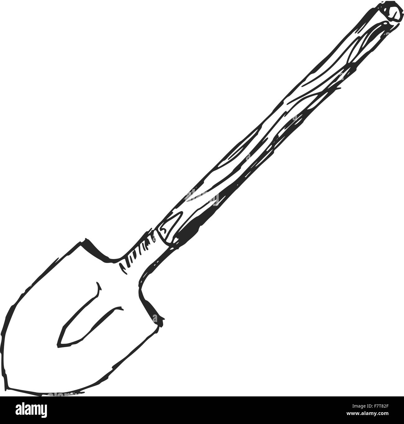 Garden spade shovel Stock Vector Images - Alamy