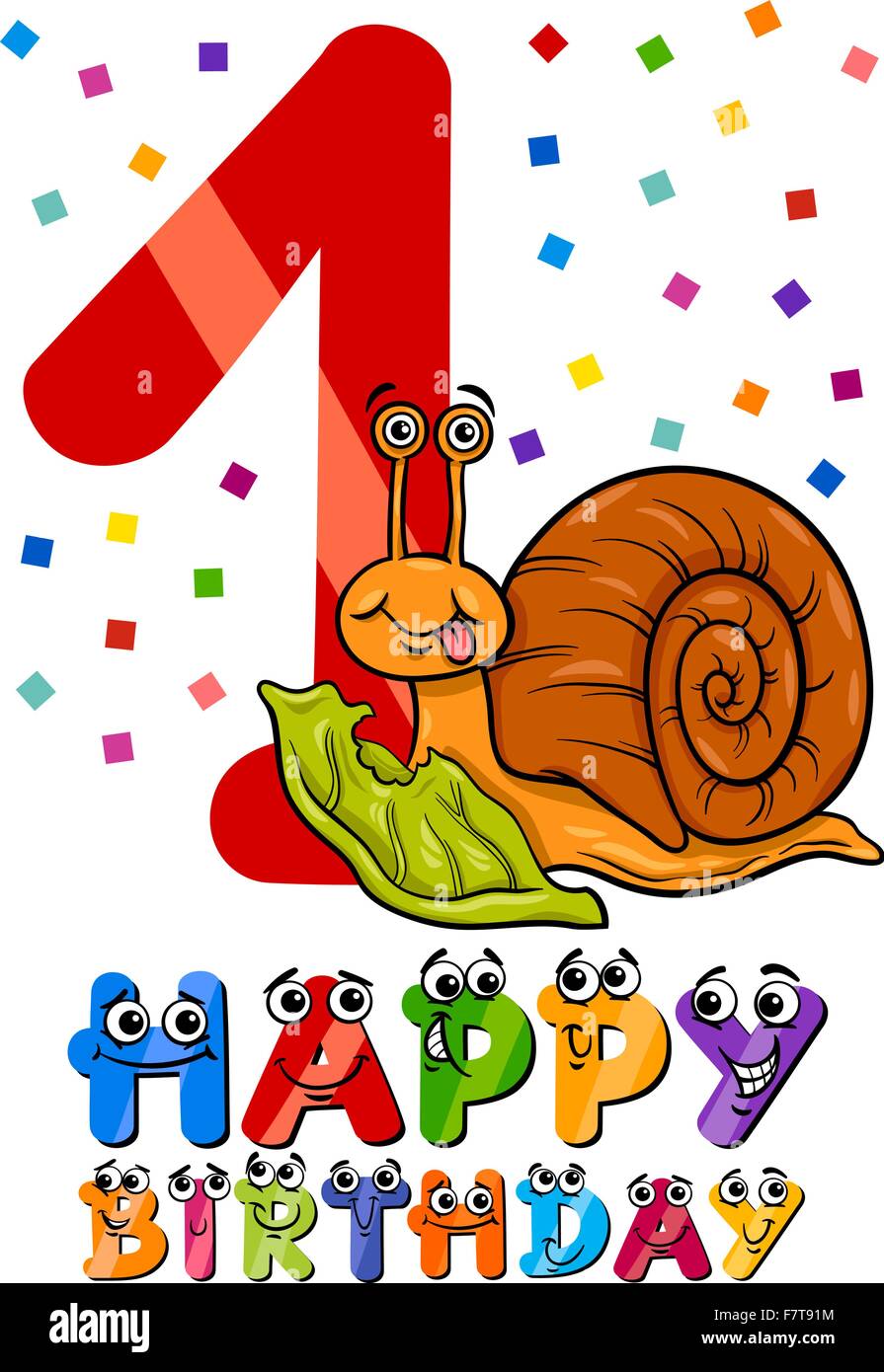 first birthday cartoon design Stock Vector Image & Art - Alamy