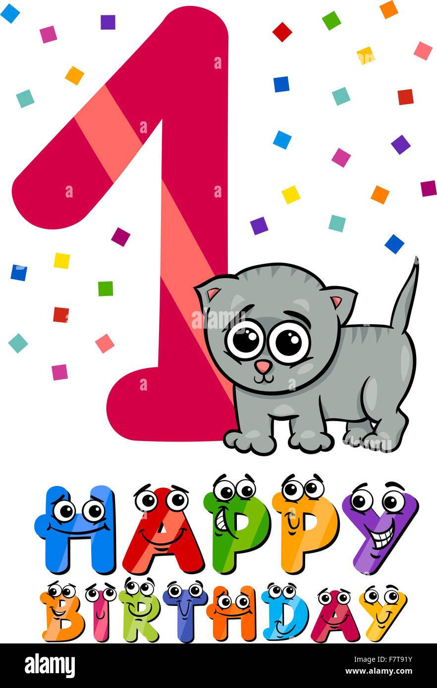 first birthday cartoon design Stock Vector Image & Art - Alamy
