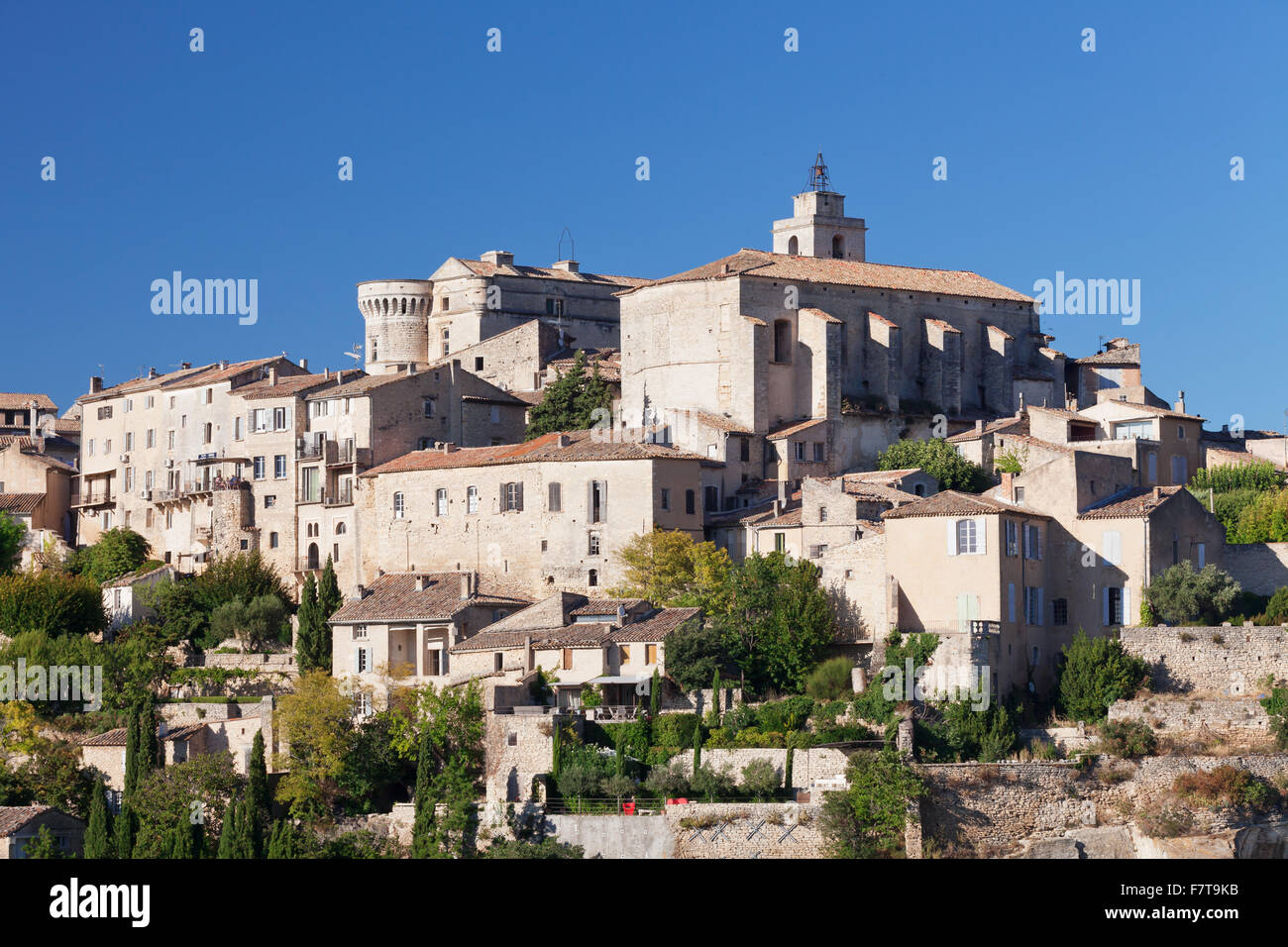 Historic centre with Renaissance castle, Gordes, Provence, Provence ...