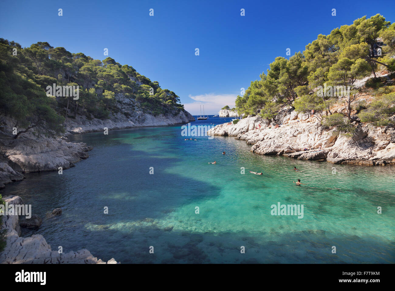 Les Calanques bay, Port Pin, Calanques National Park or Parc National ...