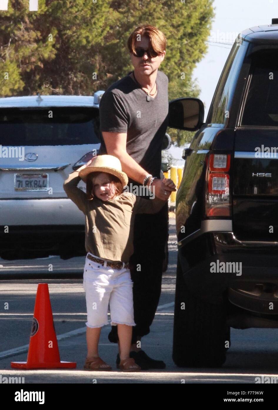 Rachel Zoe her husband Rodger Berman and son Skyler arriving at a party ...