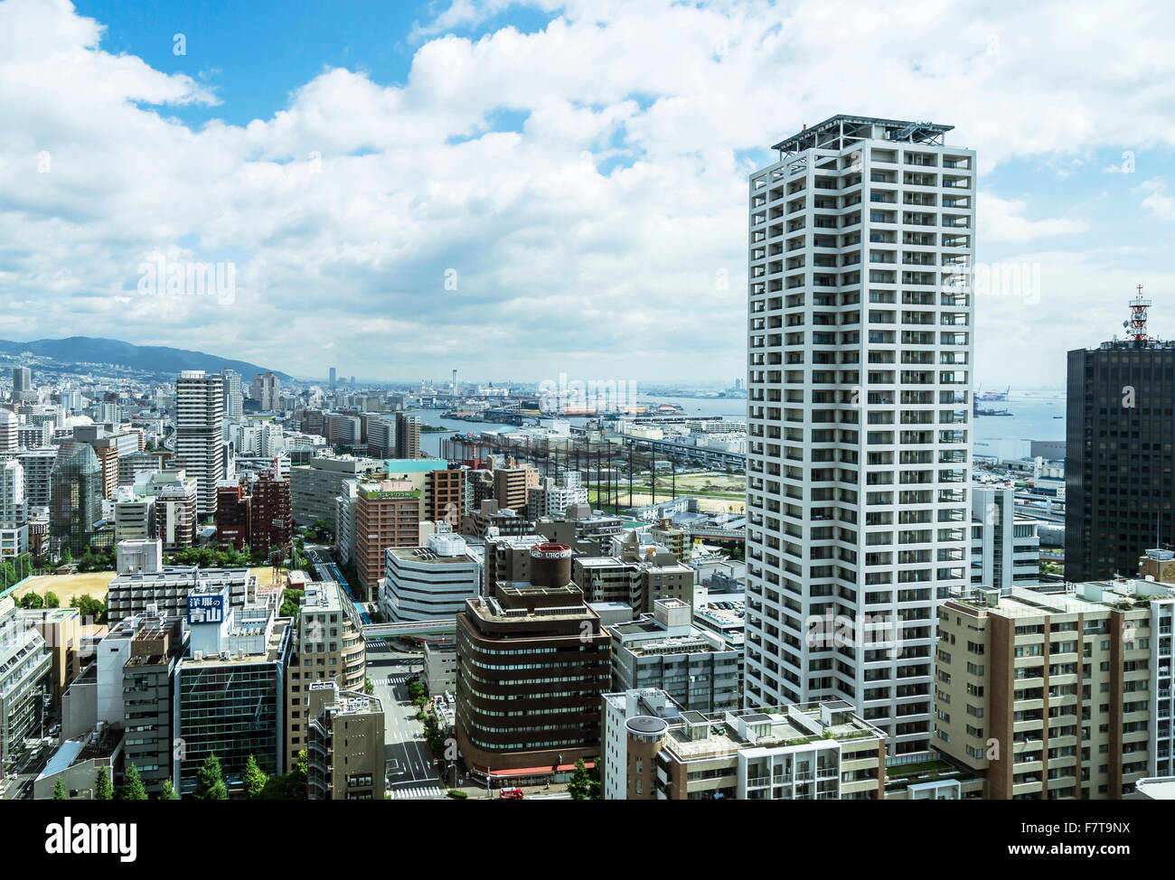 View from the top of the city, Kobe, Honshu, Japan Stock Photo - Alamy