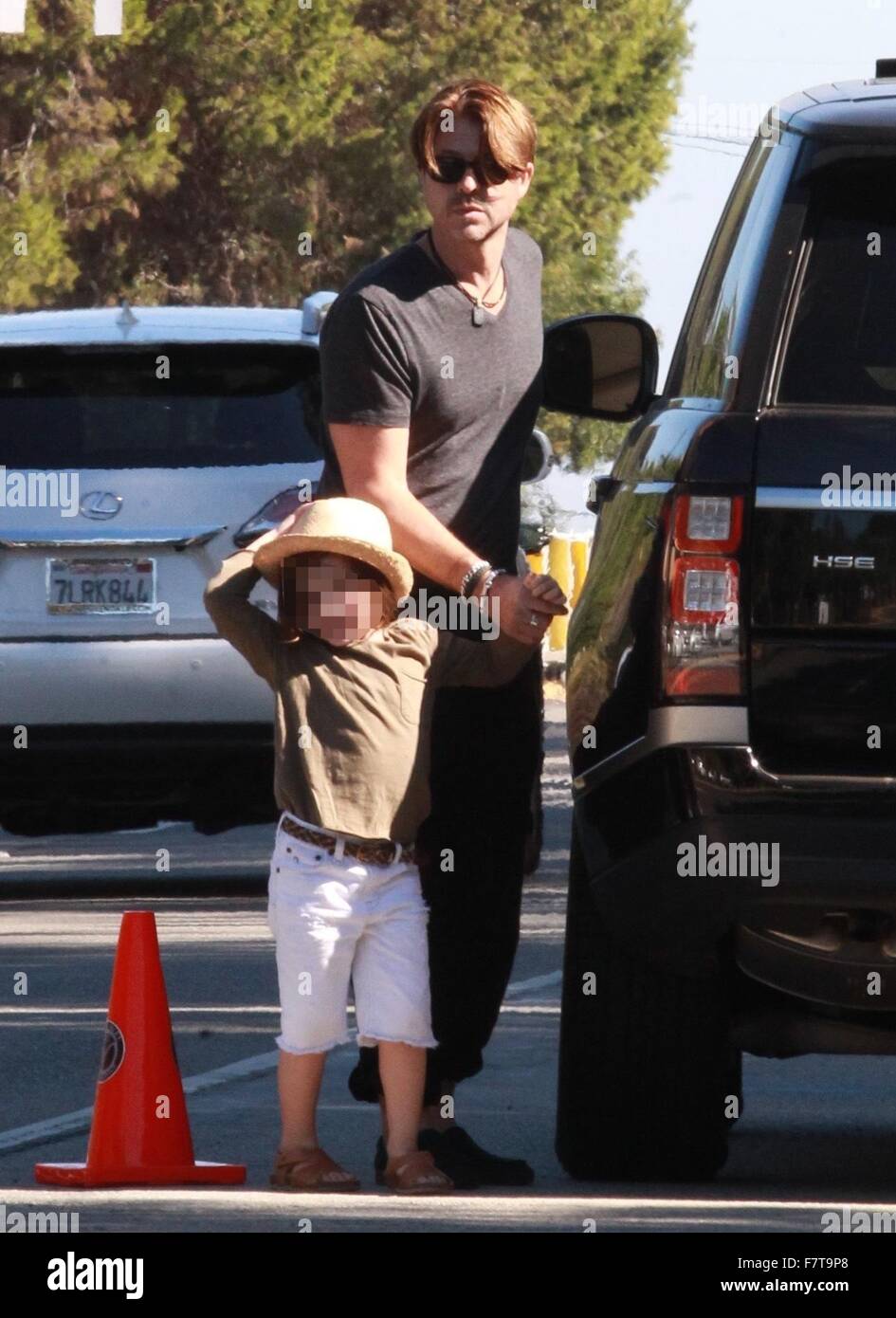 Rachel Zoe her husband Rodger Berman and son Skyler arriving at a party ...