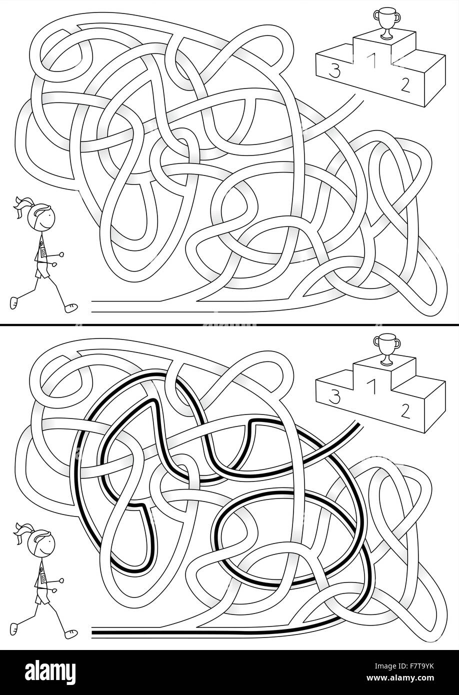 The maze runner Stock Vector Images - Alamy