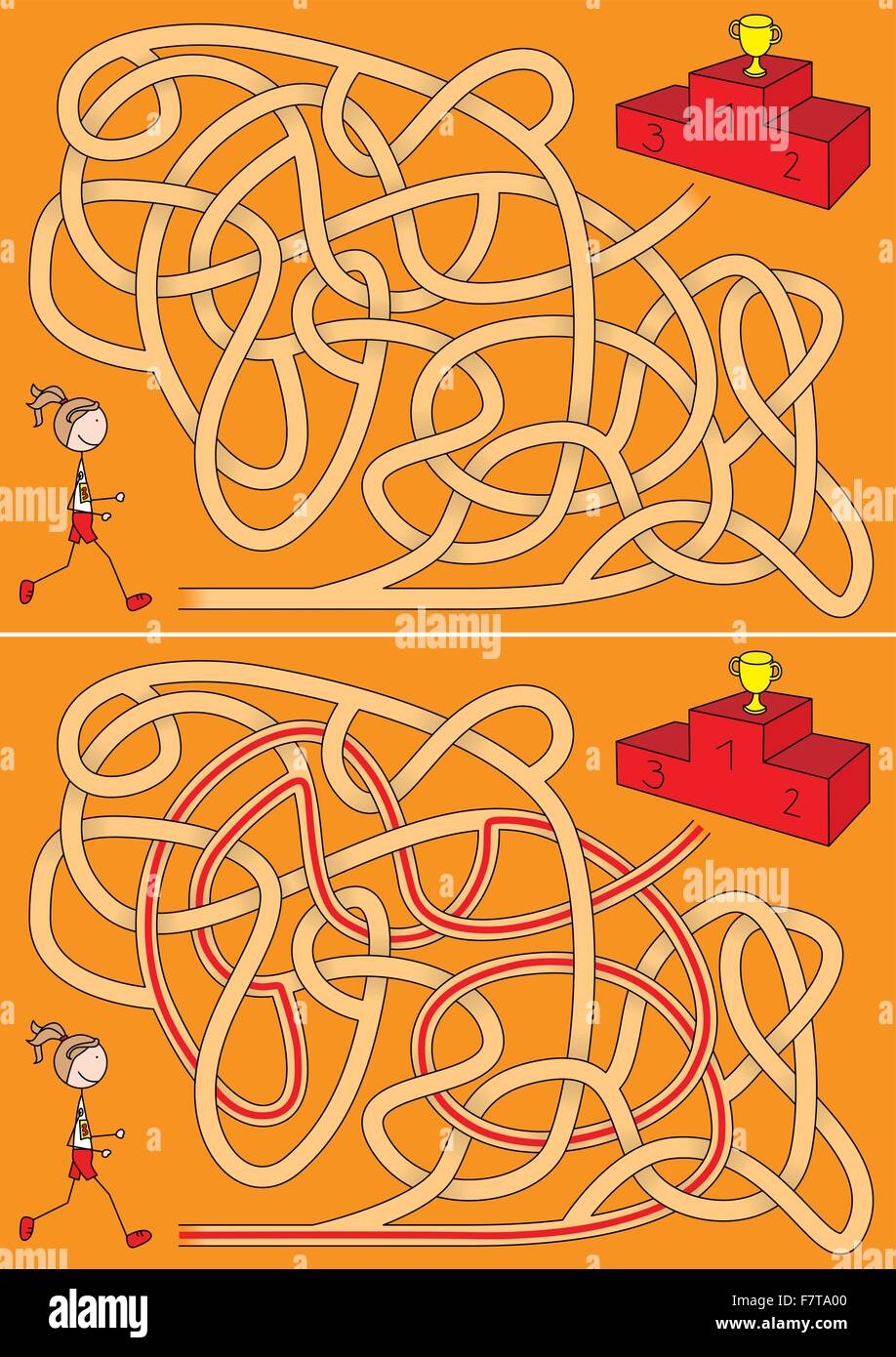 Maze runner Stock Vector Images - Alamy