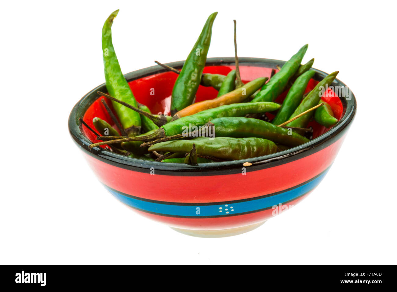 Green chilli pepper isolated Stock Photo - Alamy