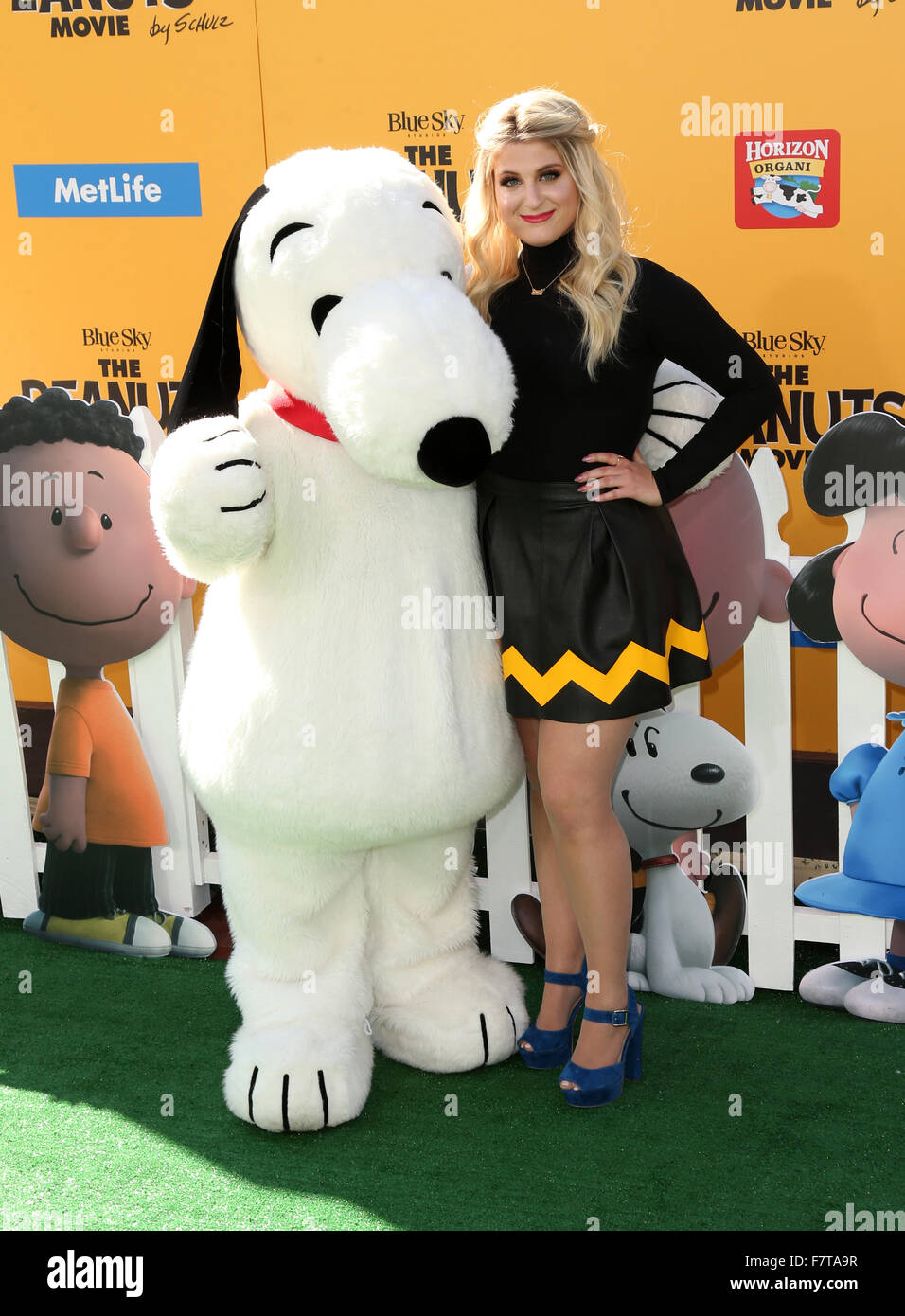 Premiere of 'The Peanuts Movie' - Arrivals Featuring: Meghan Trainor ...