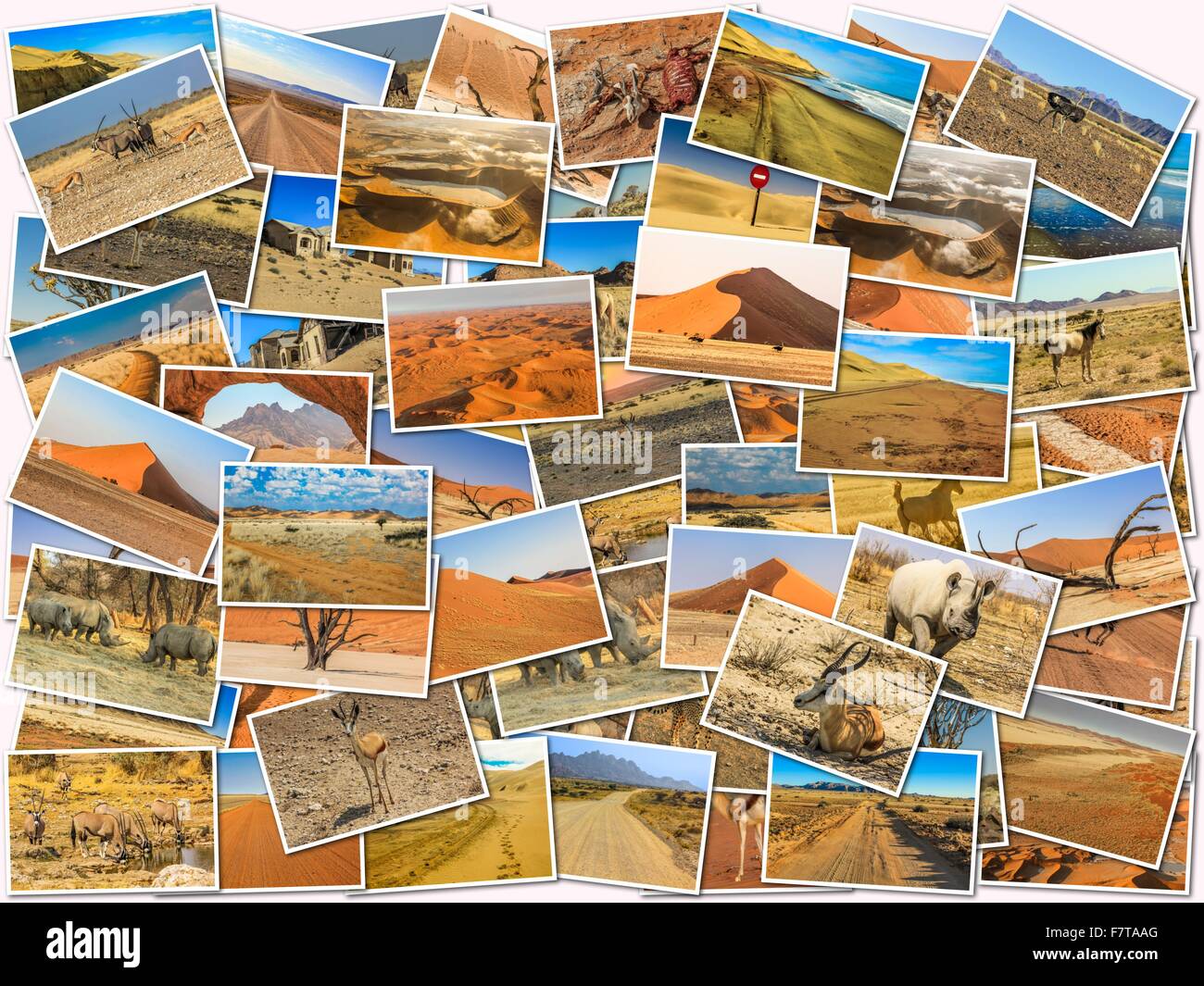 Namibia pictures collage Stock Photo - Alamy