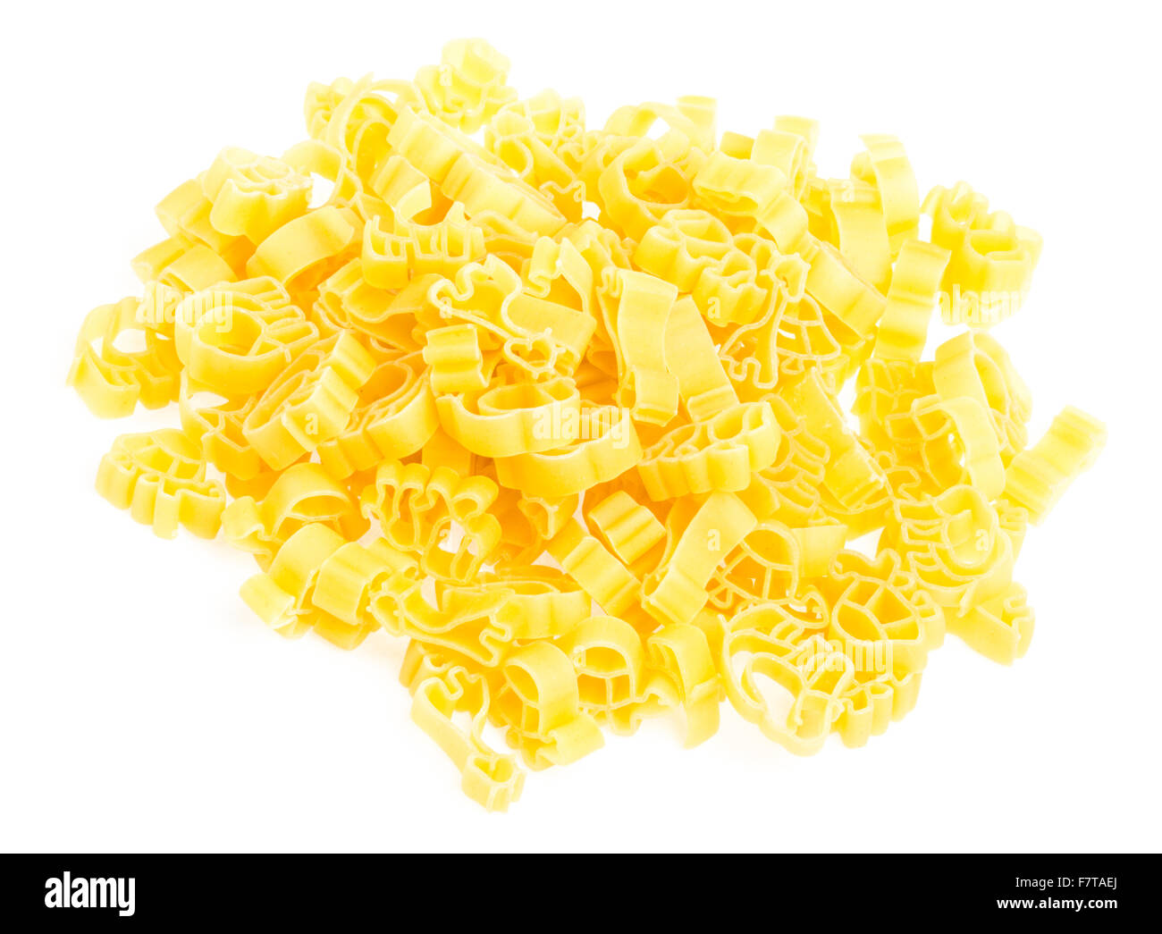 Raw yellow Italian pasta Stock Photo - Alamy