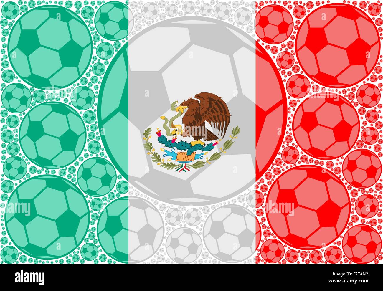 Mexico football team ball Stock Vector Images - Alamy