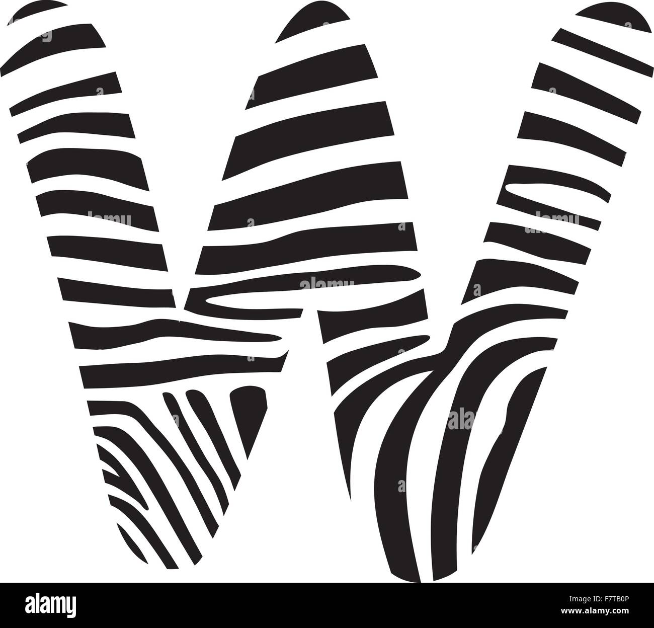 Letter Z Zebra Design