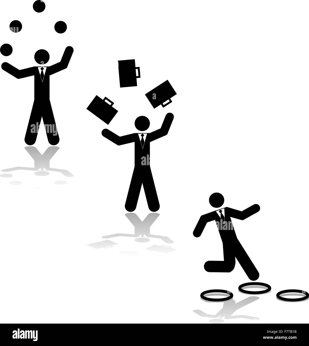 Juggling Work Business Stock Vector Images - Alamy
