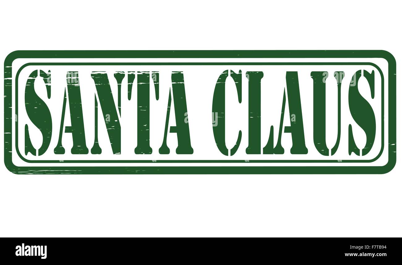 Santa claus stamp Stock Vector Images - Alamy