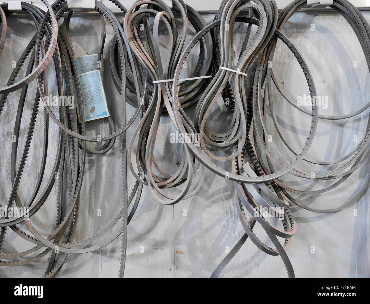 Machine gear rubber belts hi-res stock photography and images - Alamy