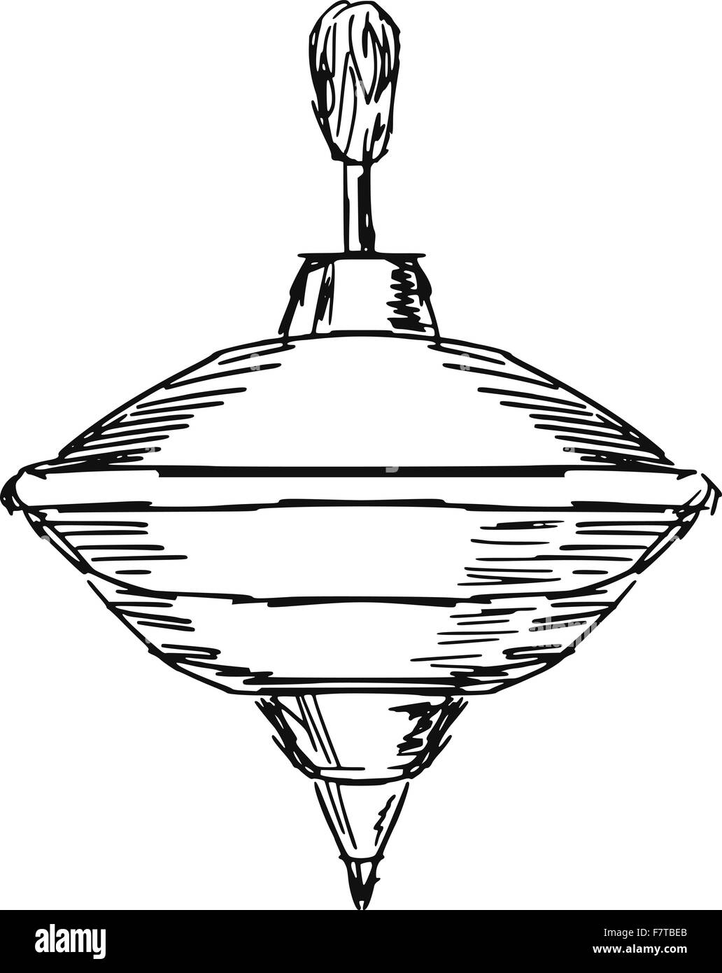 Spinning Top Clipart Black And White