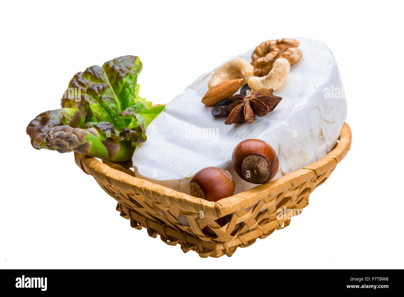 Fresh soft brie cheese Stock Photo - Alamy