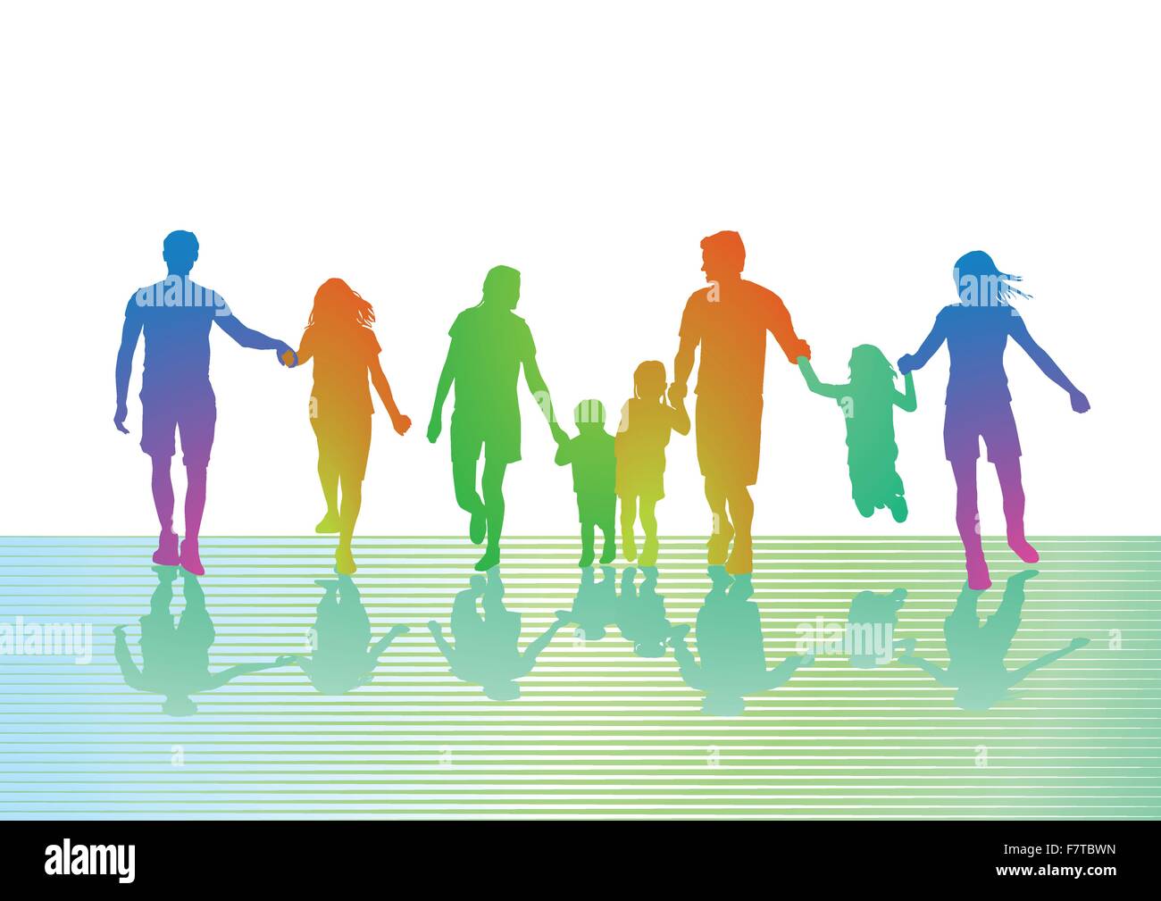 Family parents son daughter Stock Vector Images - Alamy