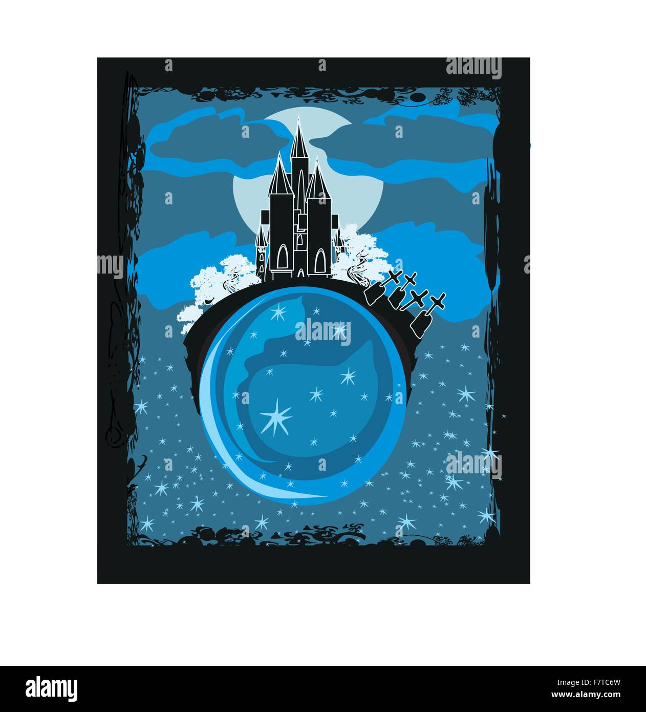 Spooky castle Cut Out Stock Images & Pictures - Alamy