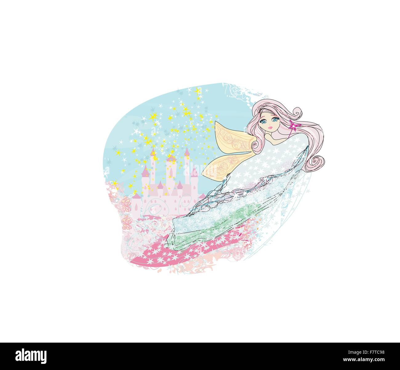 Magic Fairy Tale Princess Castle Stock Vector Image & Art - Alamy