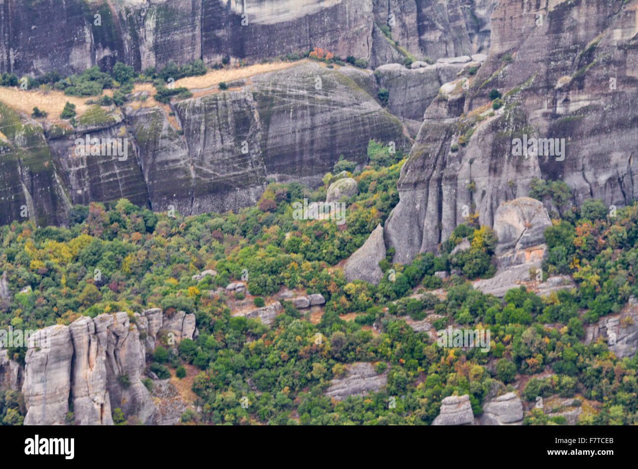 Meteora cliffs and monasteries Stock Photo - Alamy