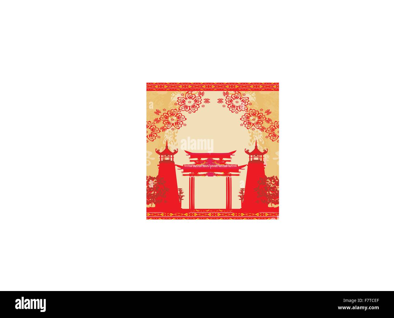 China arch Stock Vector Images - Alamy