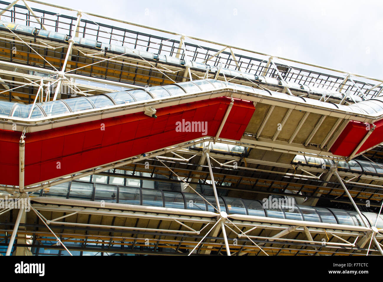 The Centre Pompidou in Paris designed in the style of high-tech ...