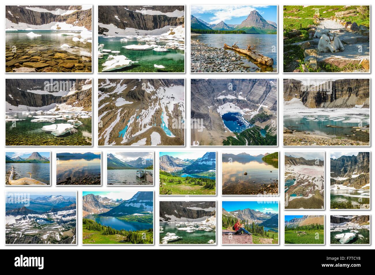 American landscapes collage hi-res stock photography and images - Alamy