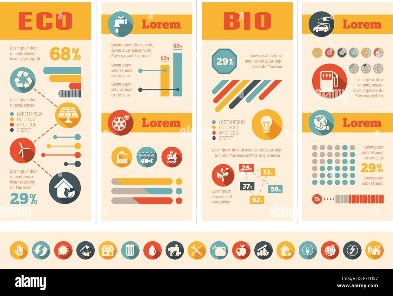 Ecology Infographic Template Stock Vector Image & Art - Alamy