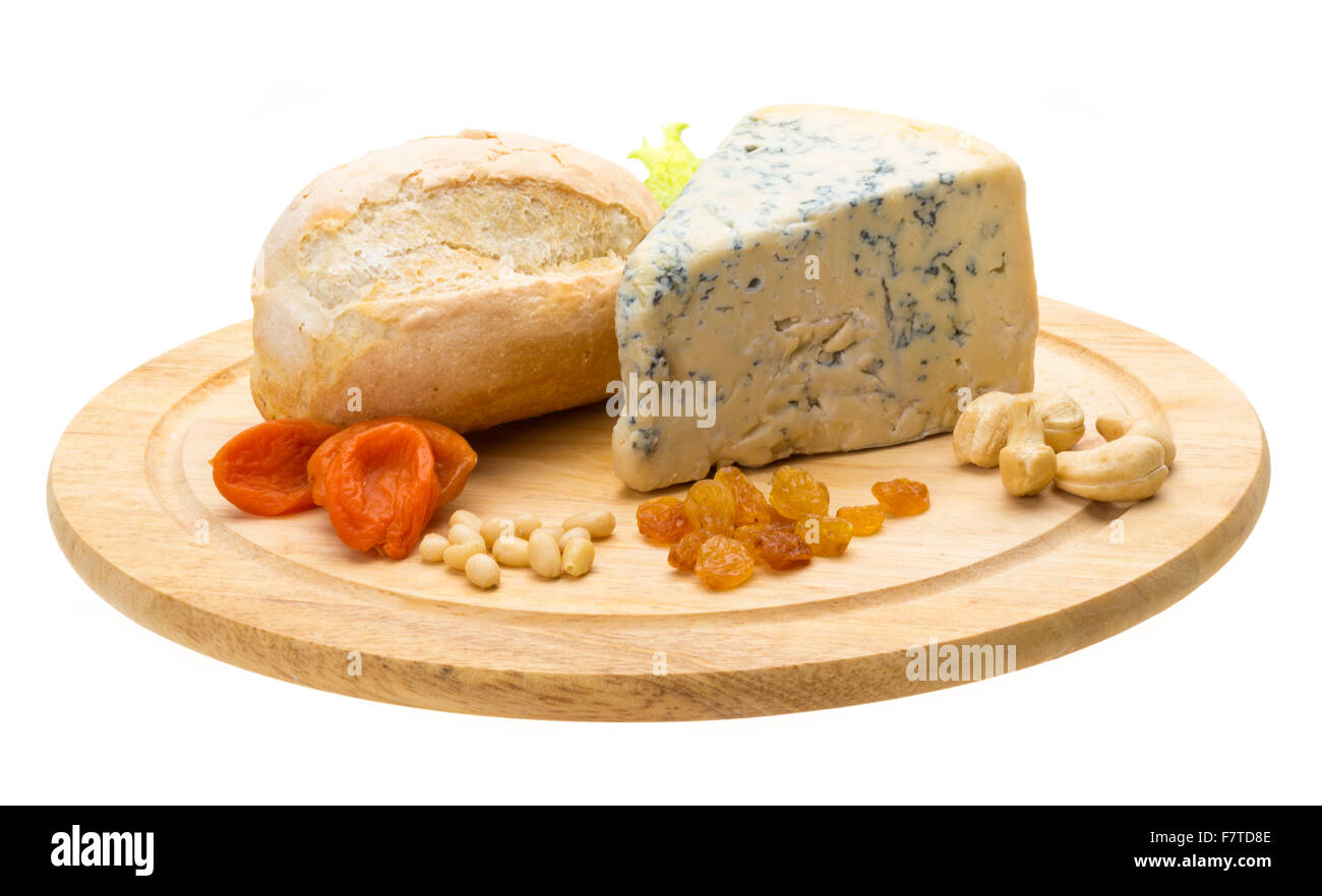 Slice of blue cheese Stock Photo - Alamy