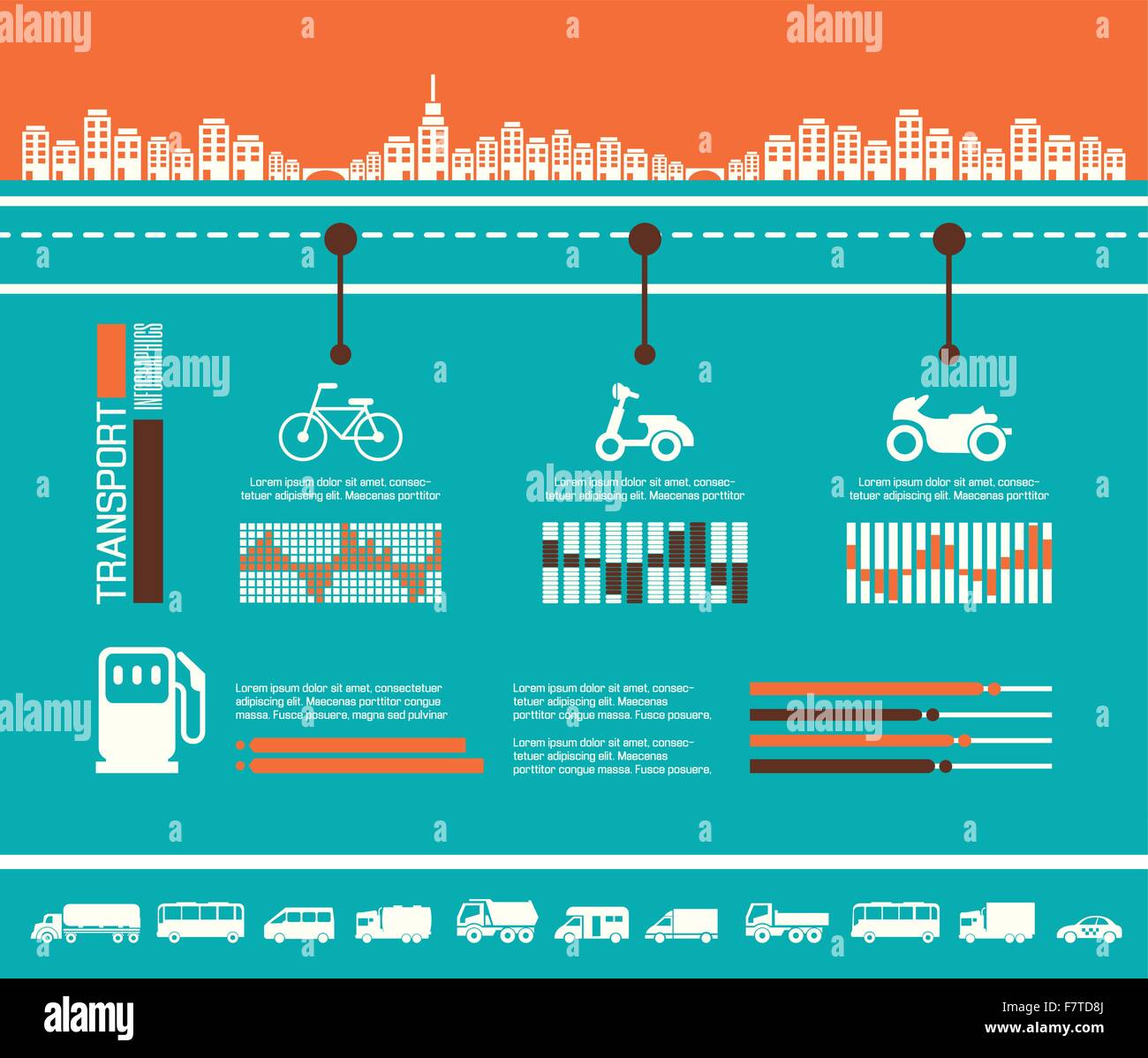Transportation Infographic Template Stock Vector Image & Art - Alamy