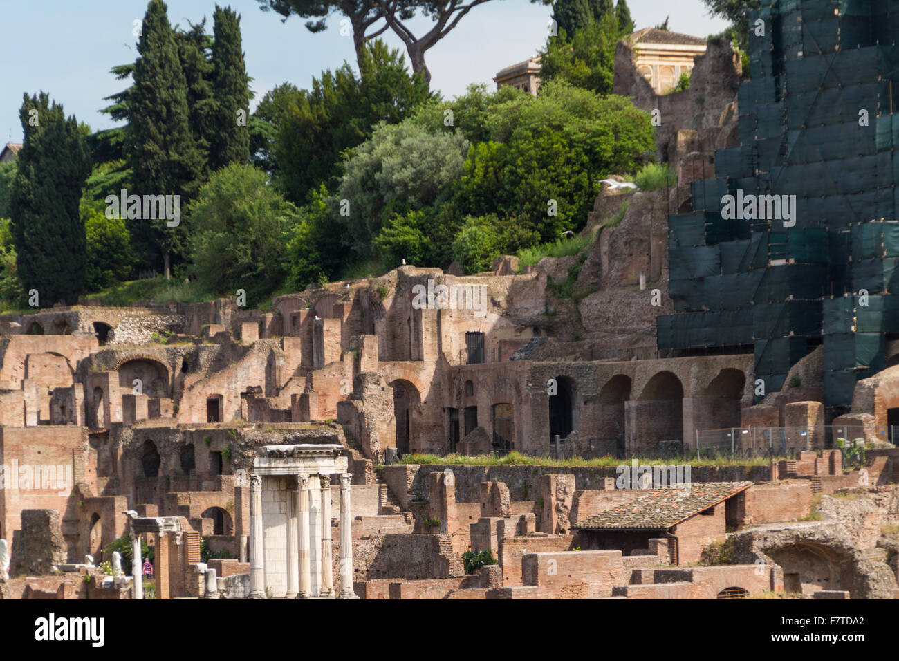 Building ruins and ancient columns in Rome, Italy Stock Photo - Alamy