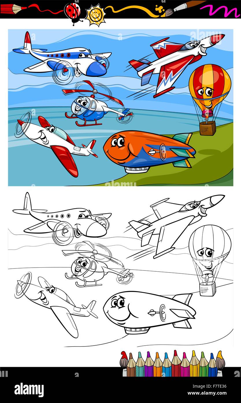 dogs group cartoon coloring book Stock Vector Image & Art - Alamy