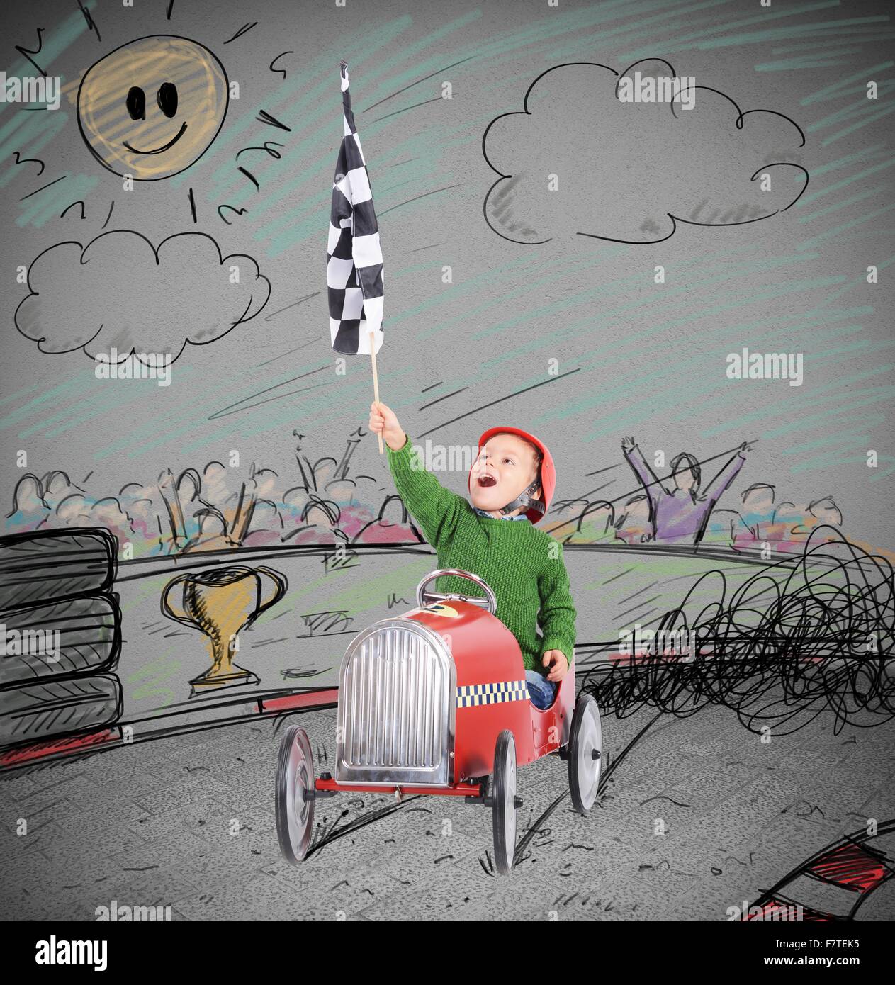 Child winner race Stock Photo - Alamy