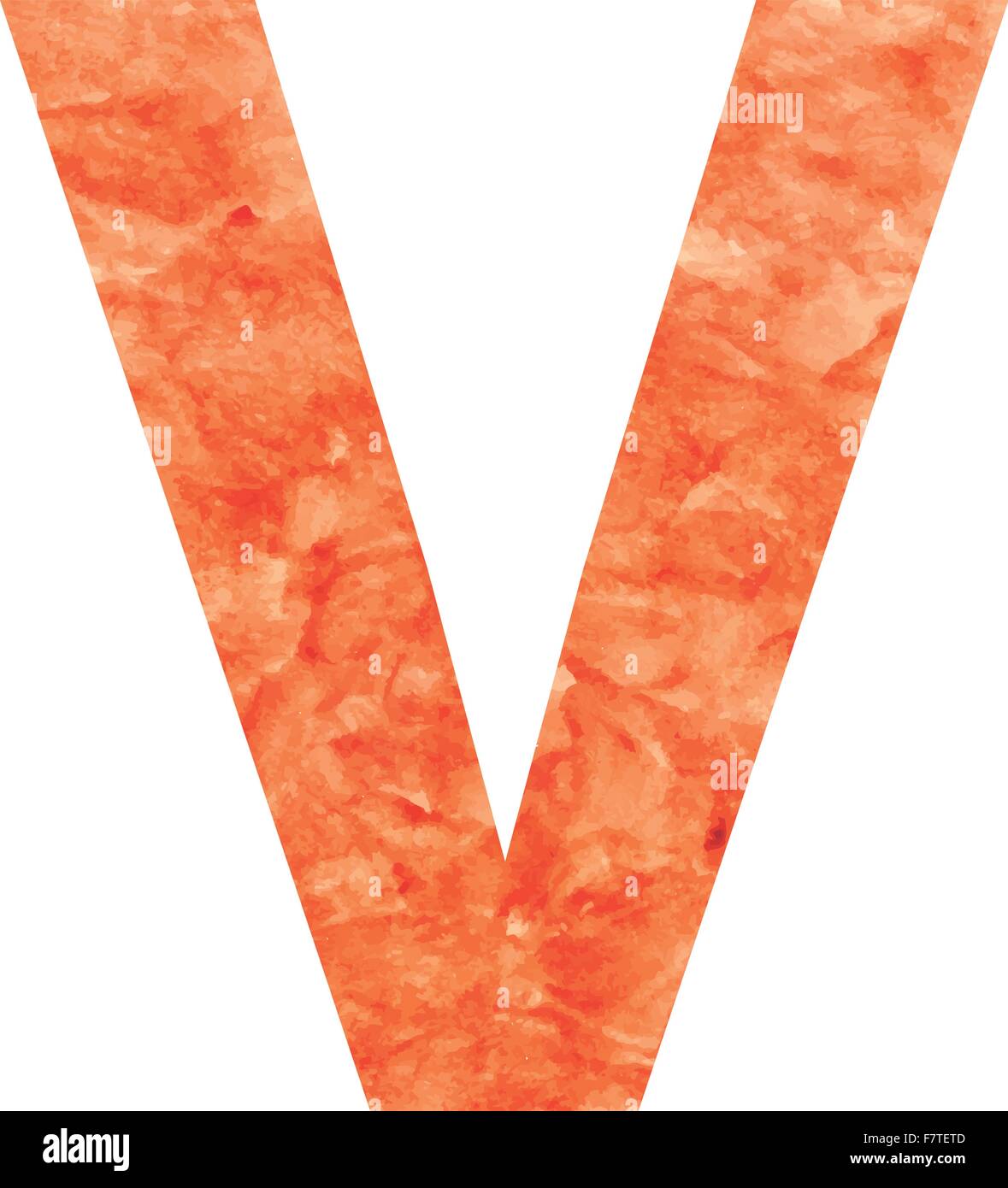 Watercolor letter v Stock Vector Images - Alamy